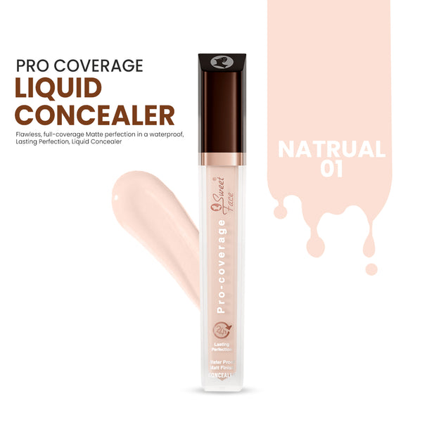 Pro Coverage Liquid Concealer – Waterproof Matte Non-Creasy | SweetFace ...